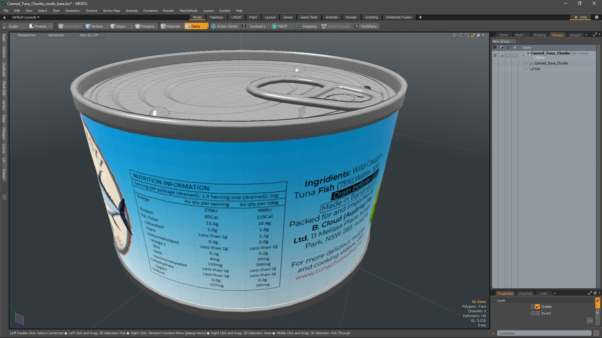 3D Canned Tuna Chunks - TurboSquid 2264403