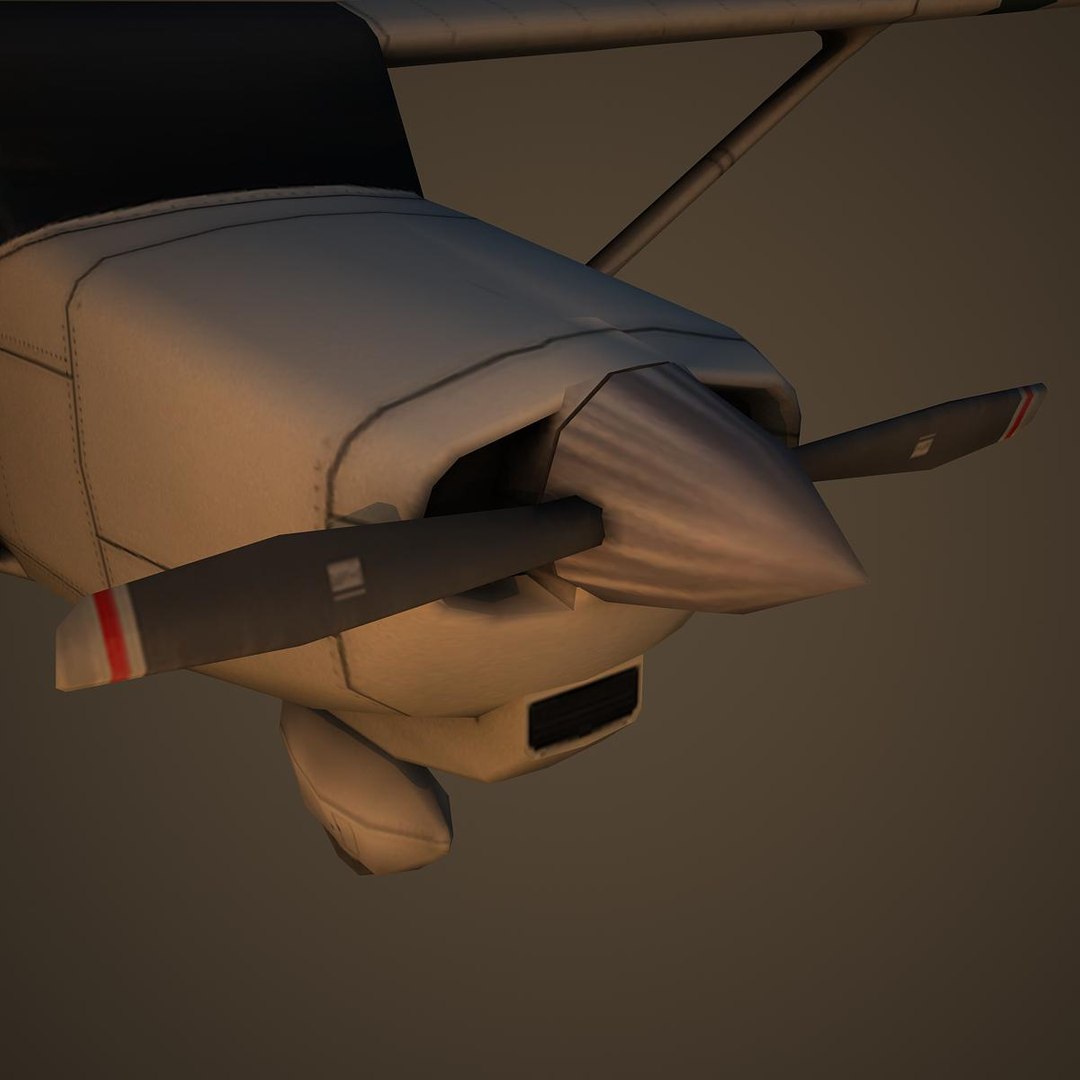 3d cessna 172 basic aircraft