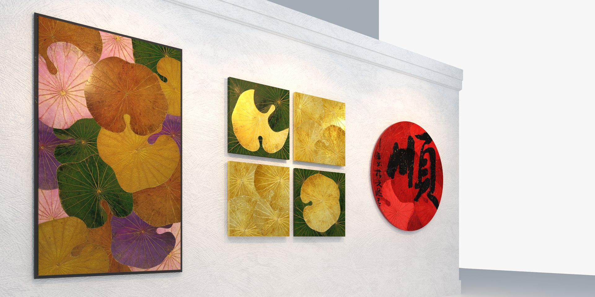 LOTUS LEAF FRAME 3D Model - TurboSquid 1779050