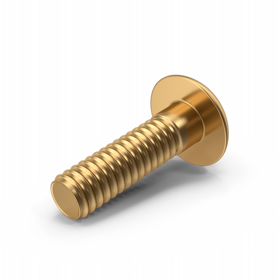 3D Model Gold Bolt - TurboSquid 2129200
