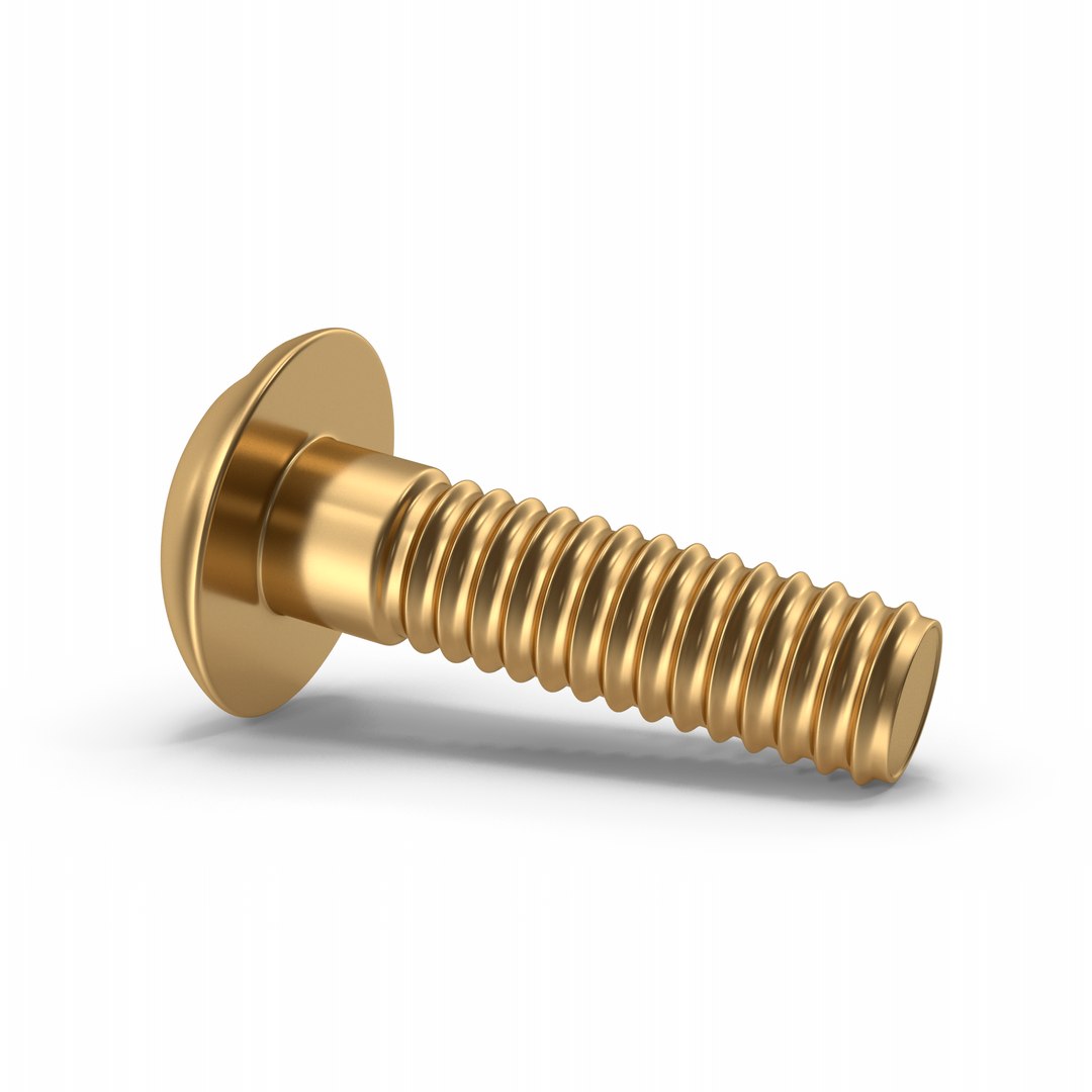 3D Model Gold Bolt - TurboSquid 2129200
