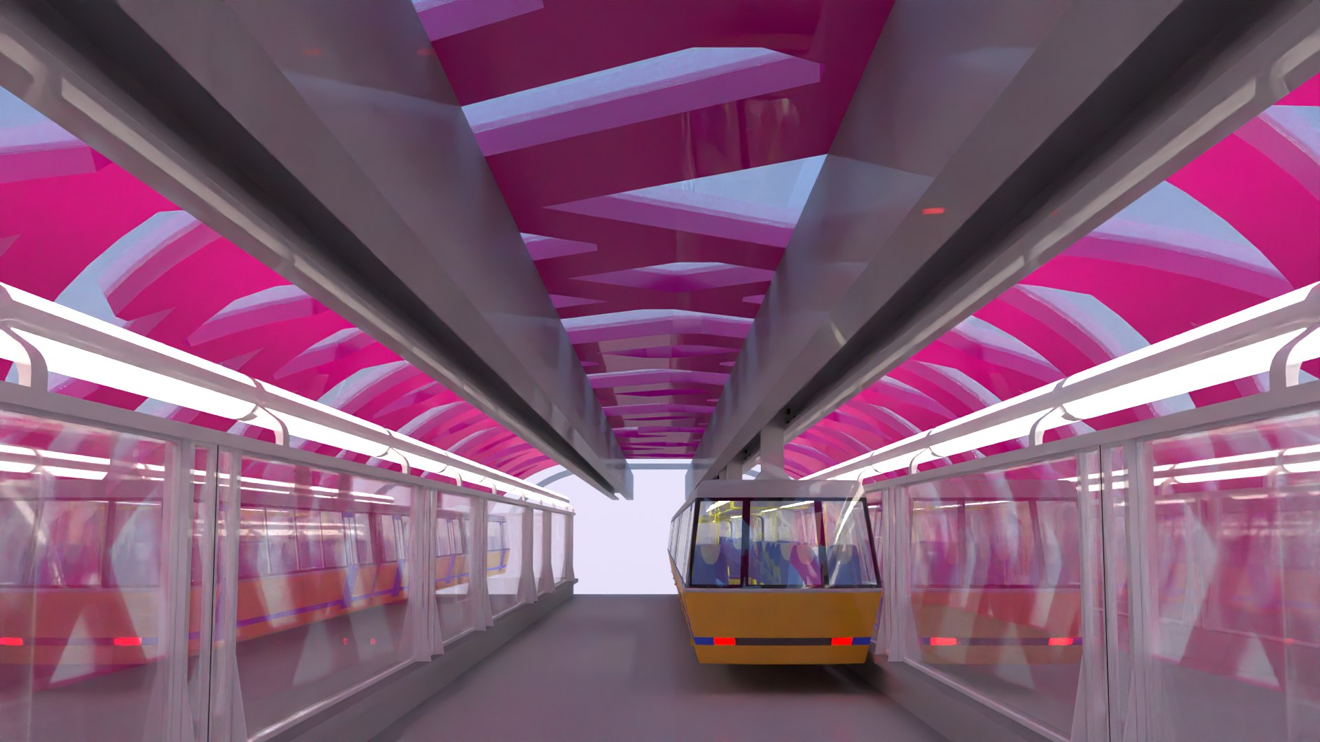 3D Model Elevated Train Station III - TurboSquid 2209042