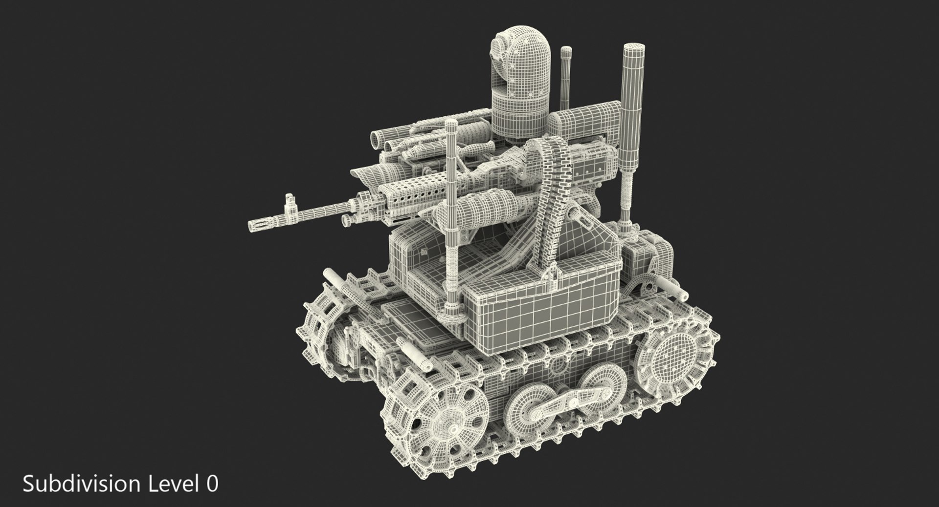 Unmanned Battle Tank 3D - TurboSquid 1257240