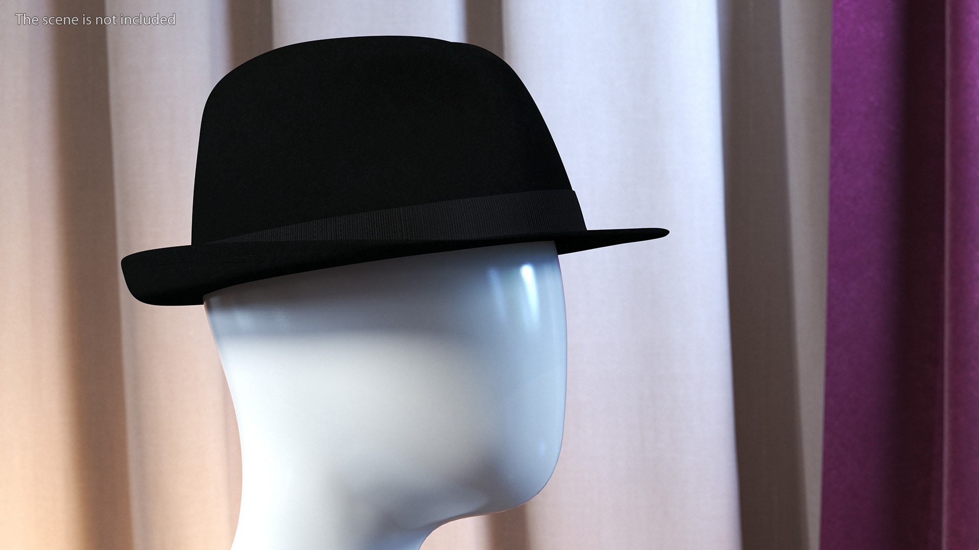 Black Fedora Hat 3D Model - TurboSquid 2147317