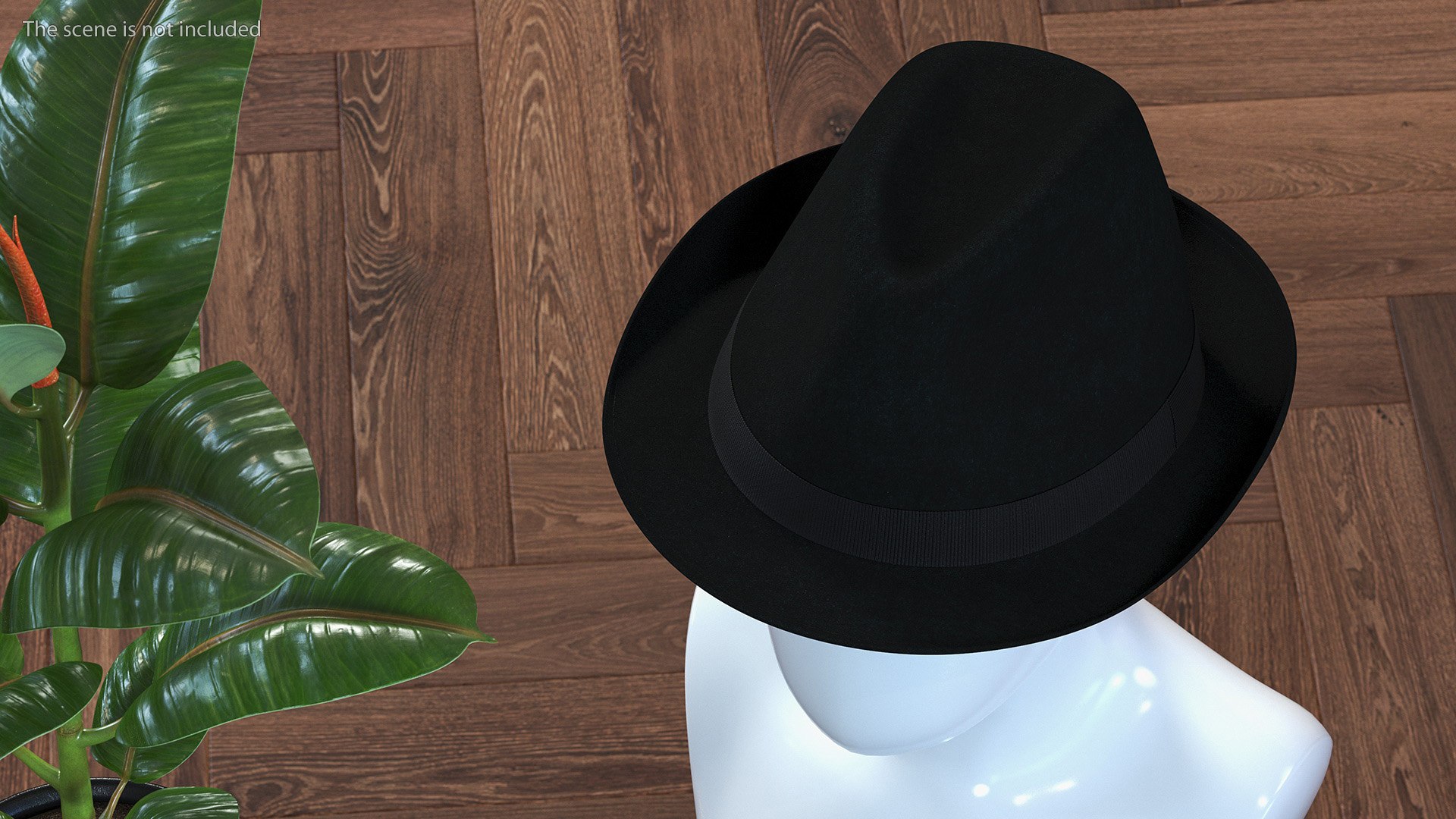 Black Fedora Hat 3D Model - TurboSquid 2147317