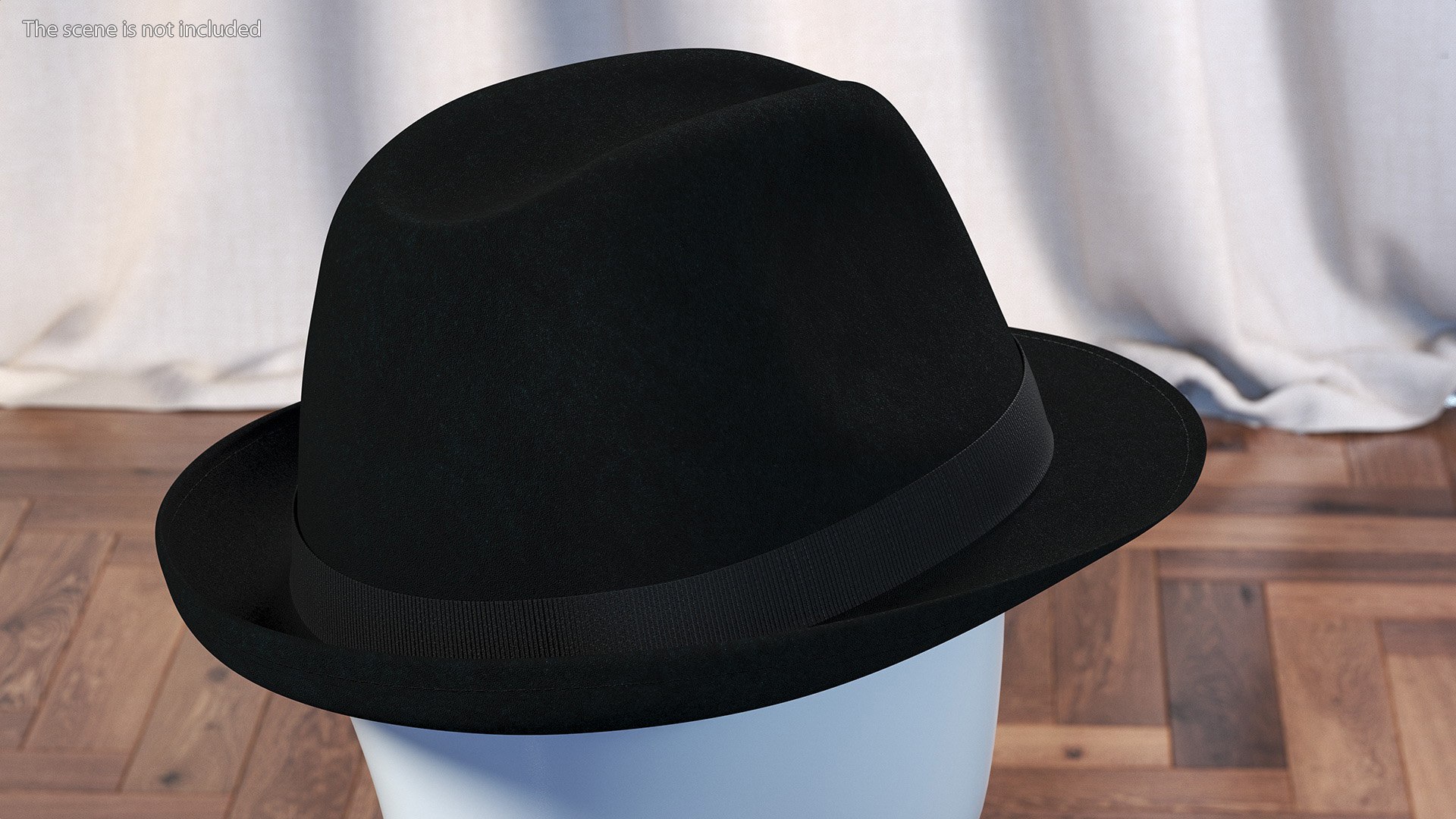 Black Fedora Hat 3D Model - TurboSquid 2147317