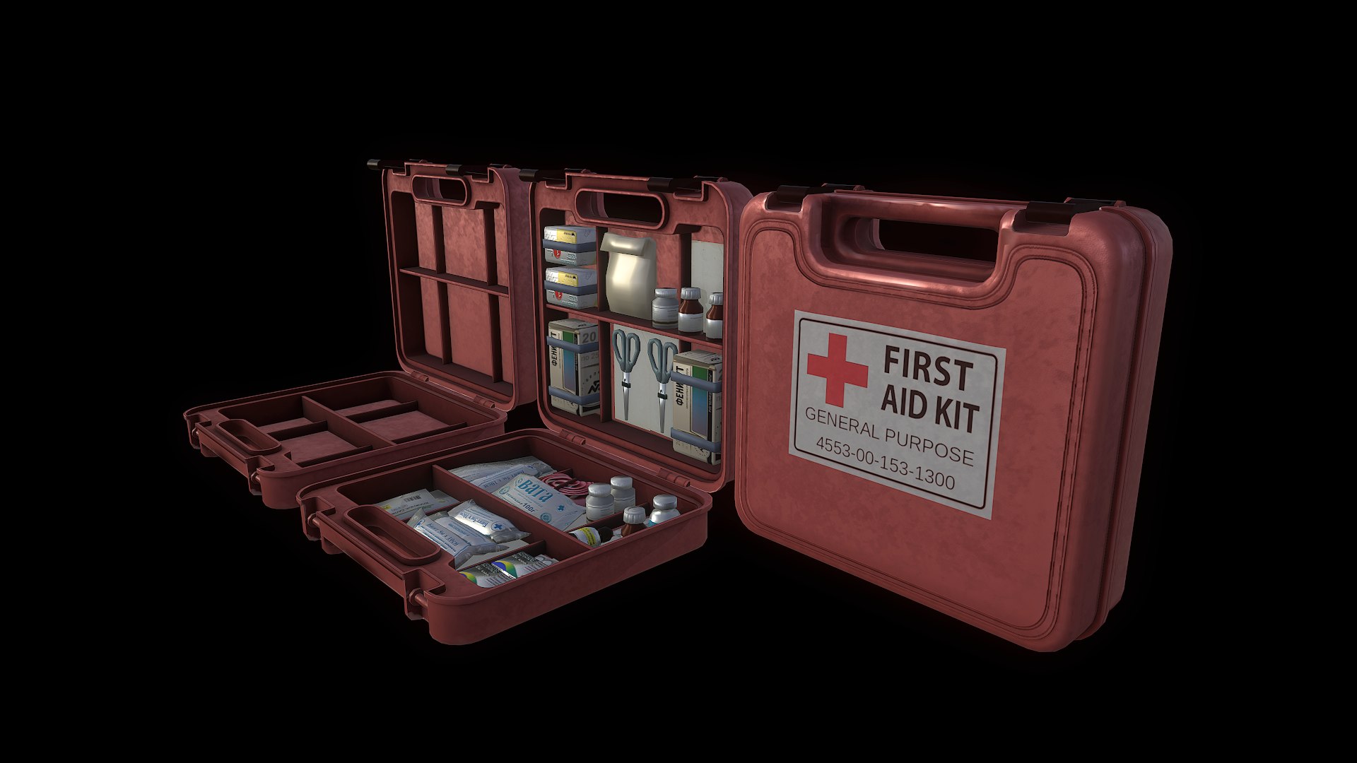 3D Aid Kit Model - TurboSquid 1197125