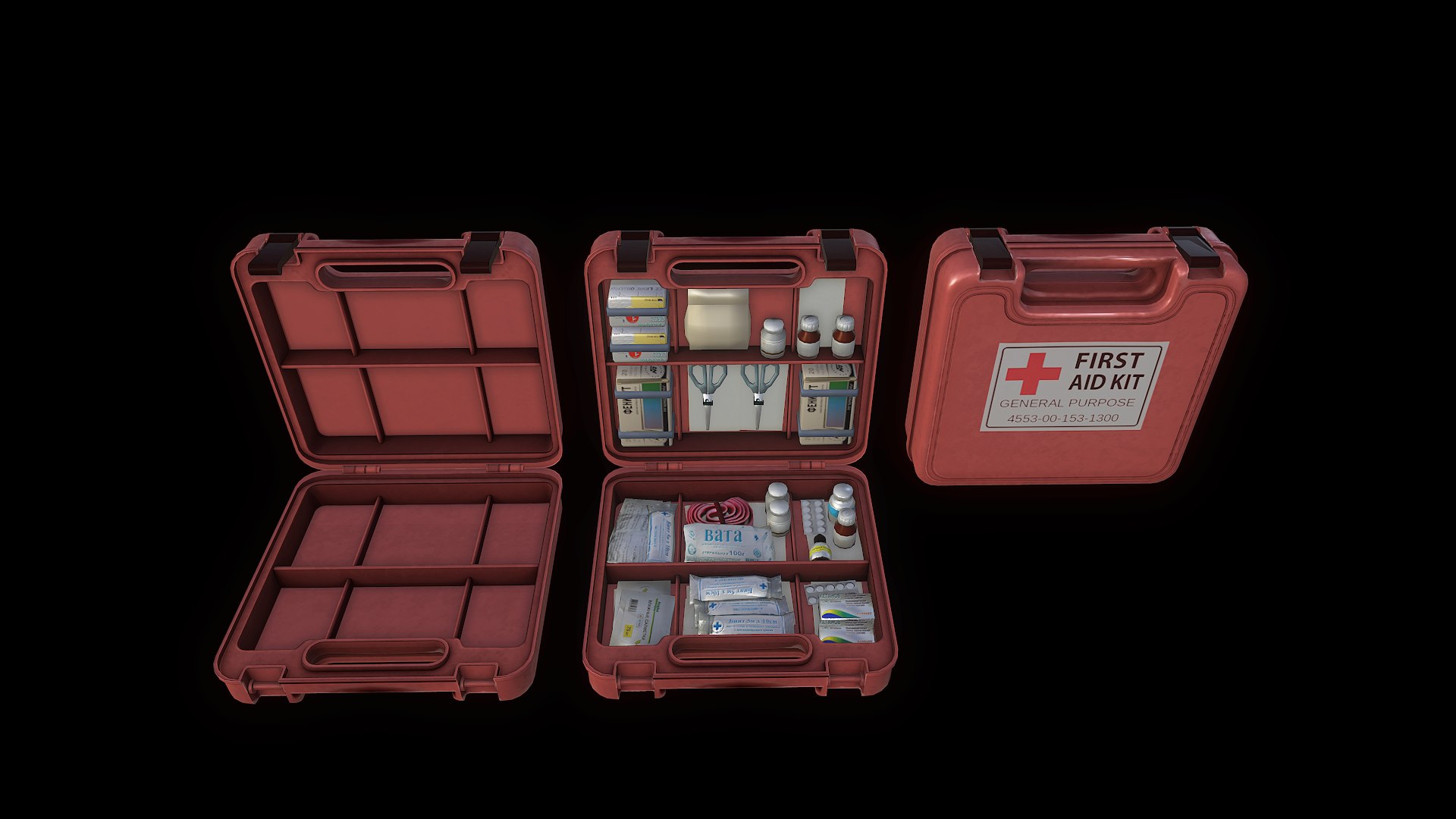 3D Aid Kit Model - TurboSquid 1197125