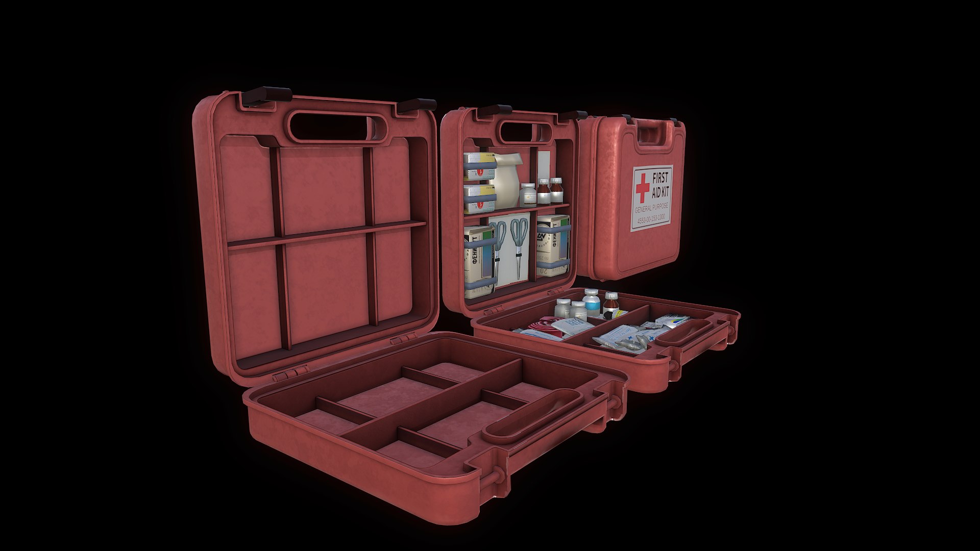 3D Aid Kit Model - TurboSquid 1197125
