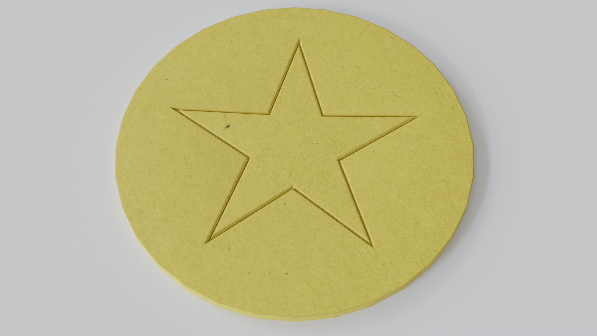 Dalgona Cookie Star Squid Game Cookies Modelo 3D de baixo polímero ...