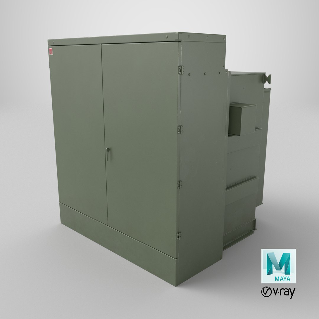 3D Model Ground-Level Power Distribution Transformer - TurboSquid 2474915