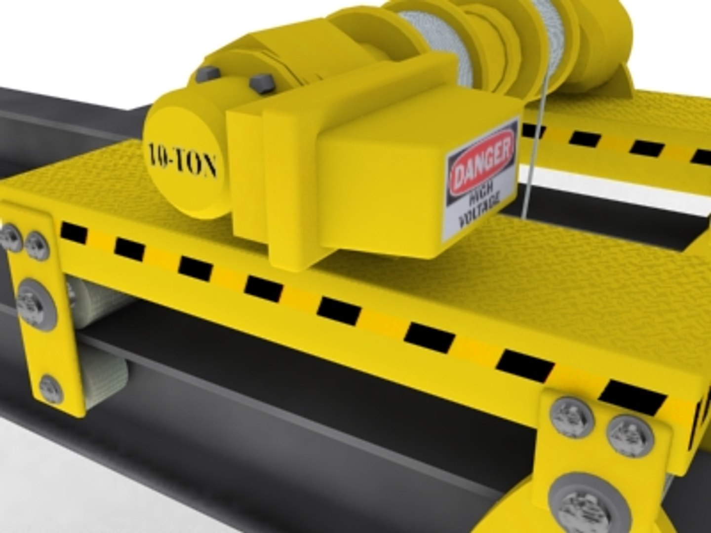 Industrial Bridge Crane 3d Model