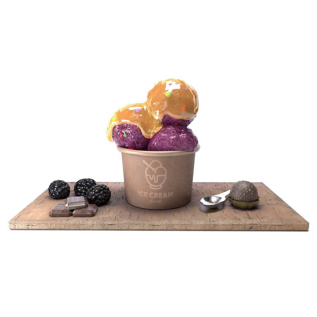 3D Ice Cream Scoope - TurboSquid 2217844