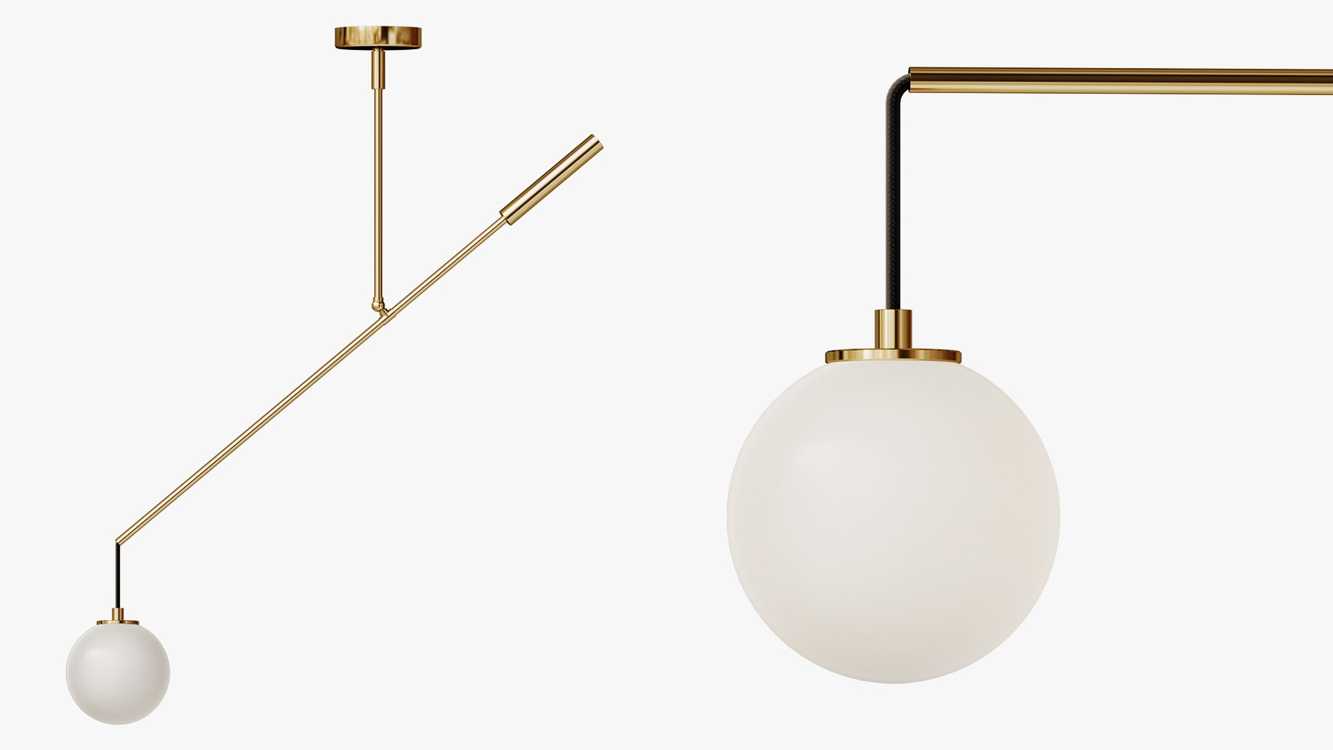 3D Modern Counterbalance Pendant Lamp Model - TurboSquid 2261542