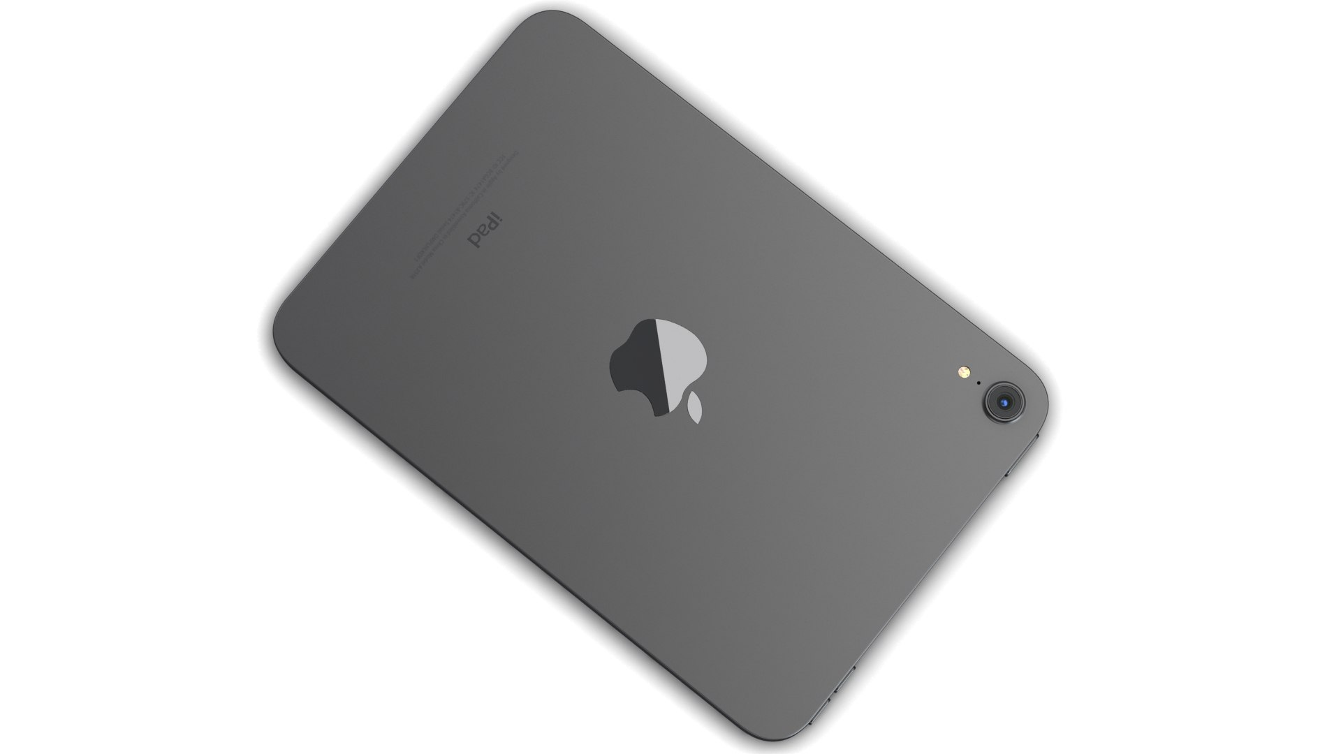 3D Apple iPad mini 2021 6th Generation Space Gray with Pencil model ...
