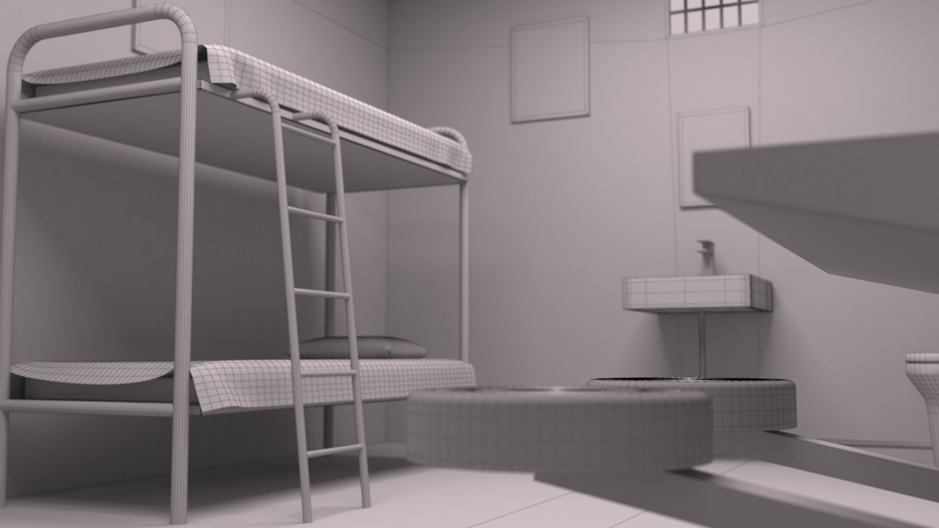3D Prison Cell - TurboSquid 2030502