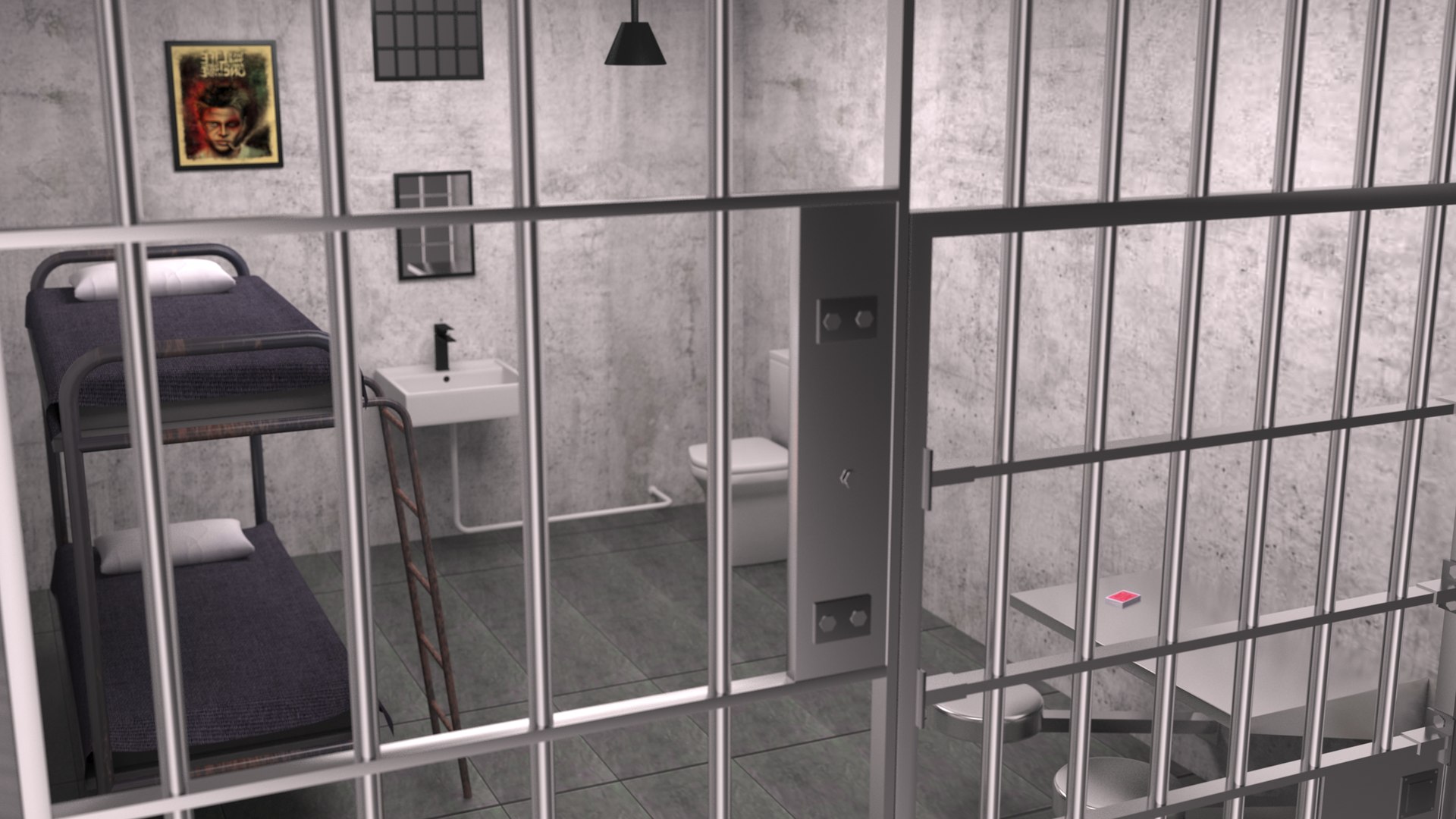 3D Prison Cell - TurboSquid 2030502