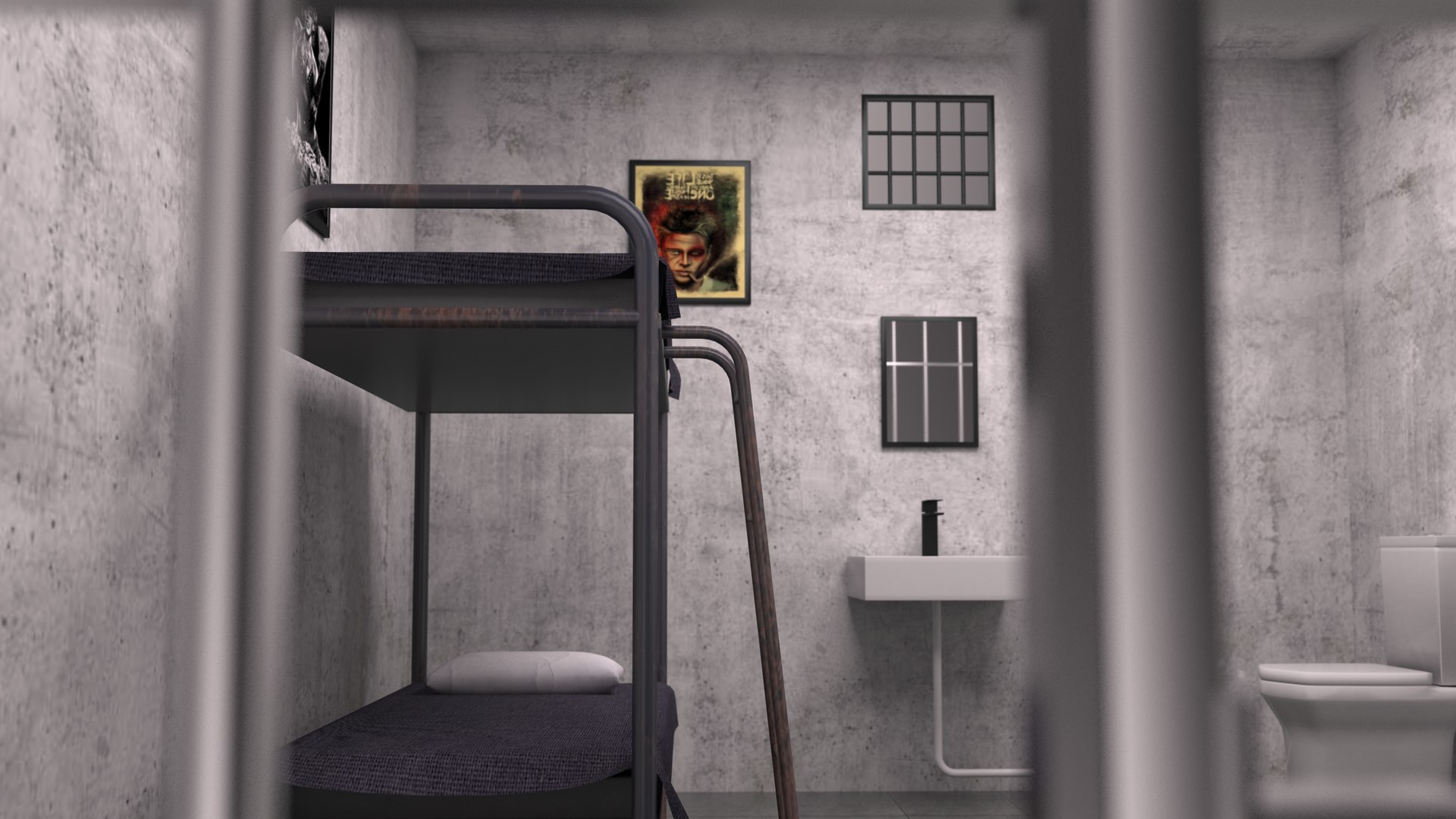 3D Prison Cell - TurboSquid 2030502