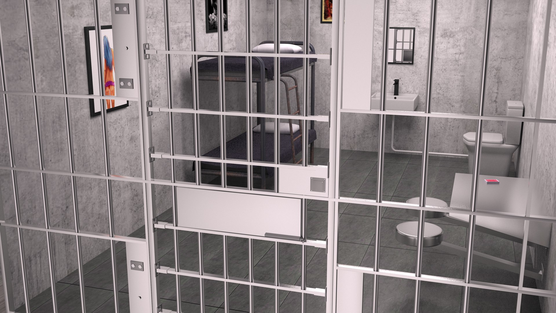 3D Prison Cell - TurboSquid 2030502