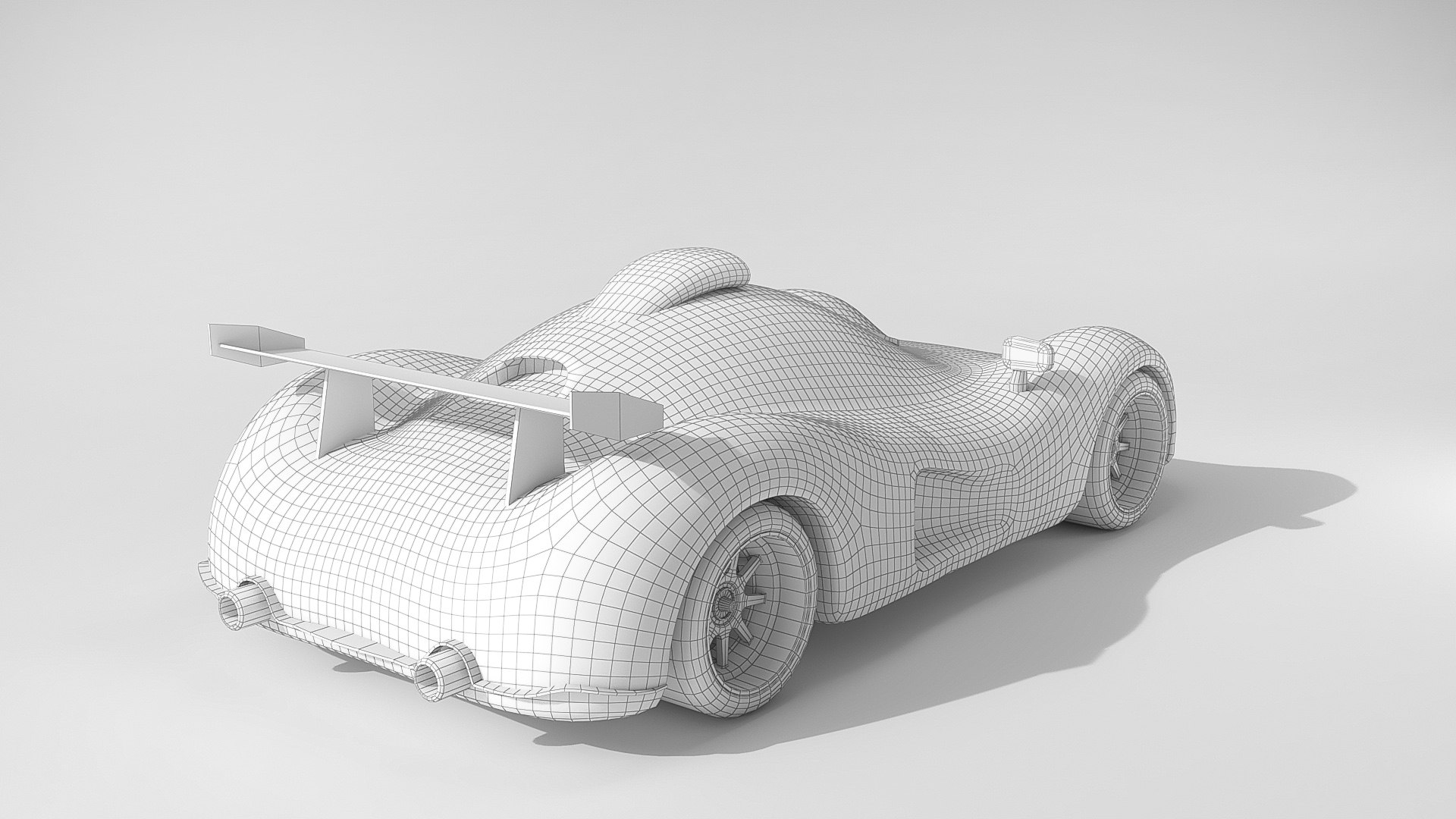 3D Low Poly Concept Racer Cars Le Mans Style - TurboSquid 2069540