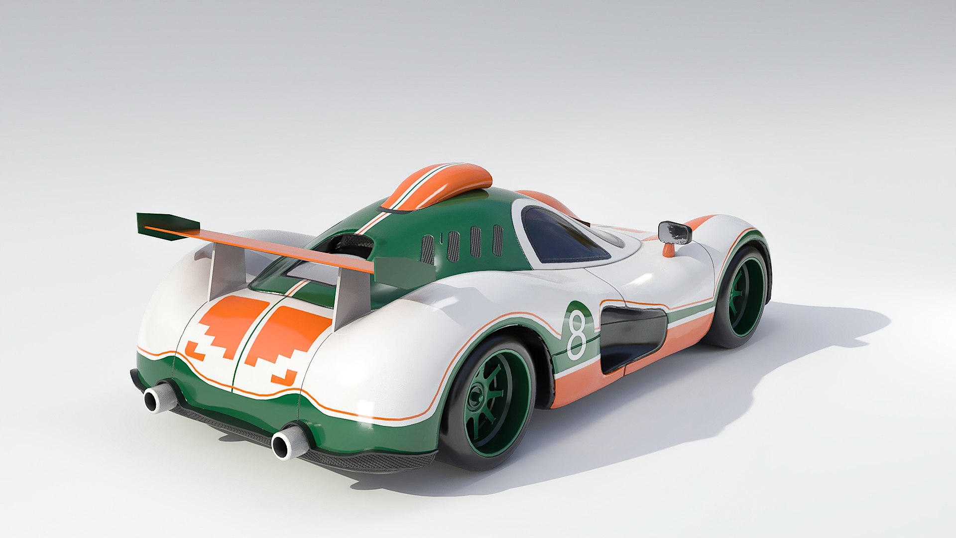 3D Low Poly Concept Racer Cars Le Mans Style - TurboSquid 2069540