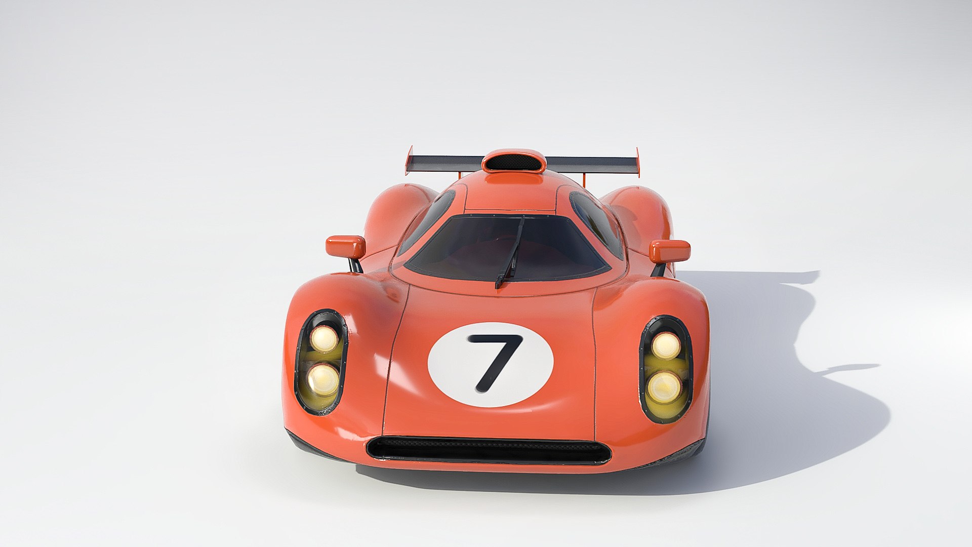 3D Low Poly Concept Racer Cars Le Mans Style - TurboSquid 2069540