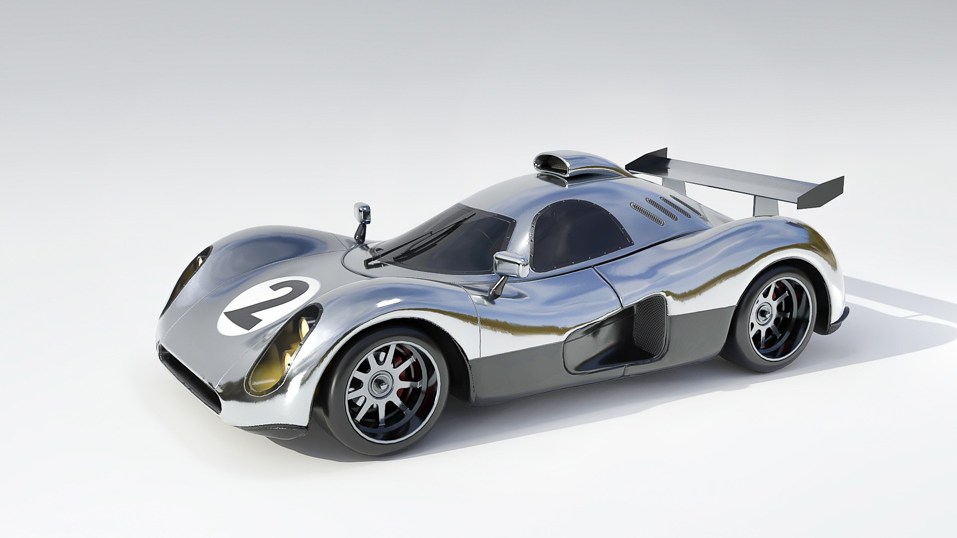 3D Low Poly Concept Racer Cars Le Mans Style - TurboSquid 2069540