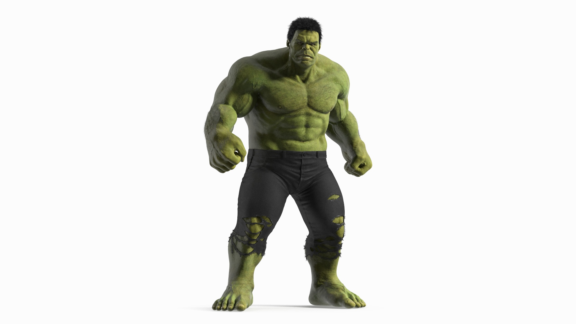 Hulk Threatening Pose Fur 3D Model - TurboSquid 2410975