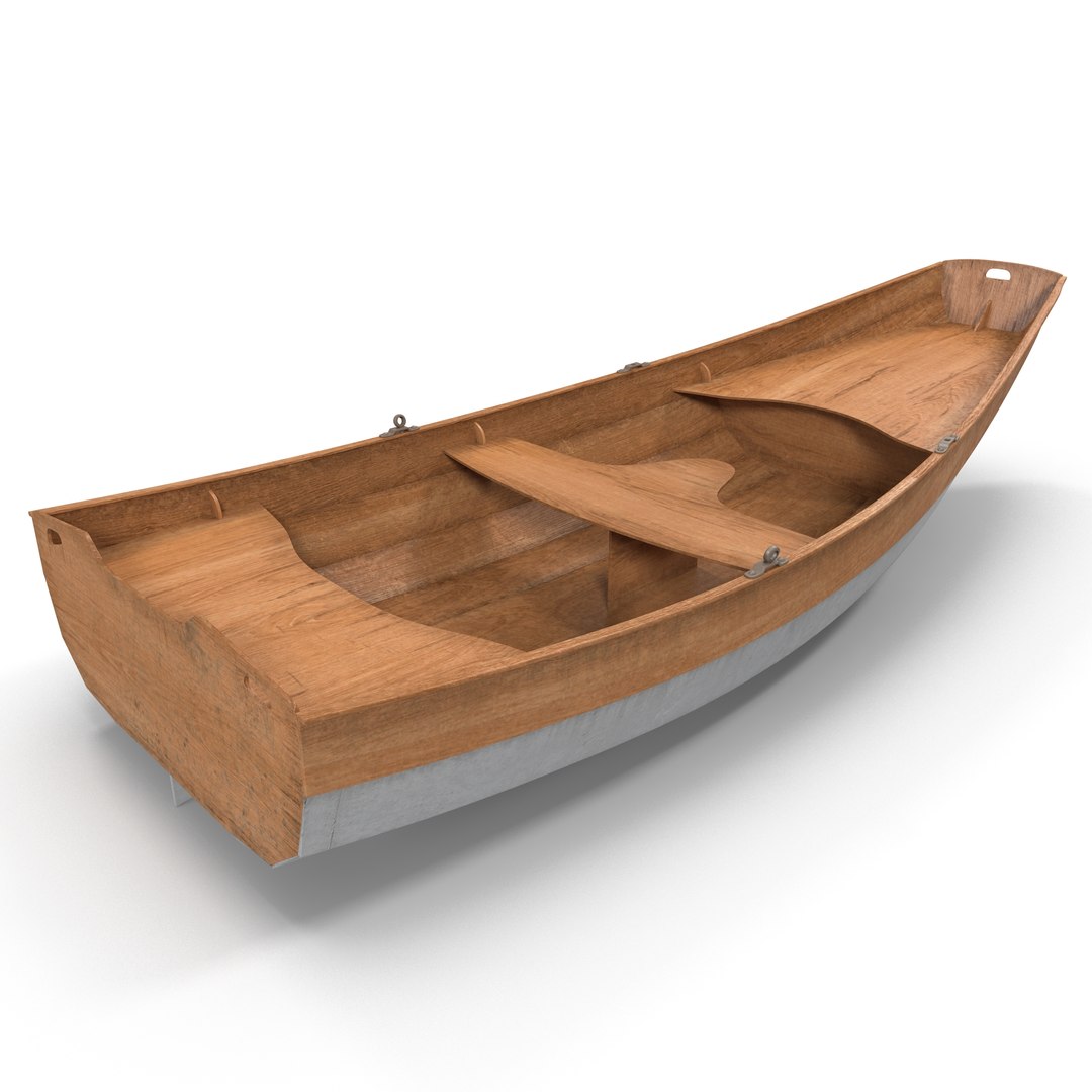 3d Row Boat Modeled Model