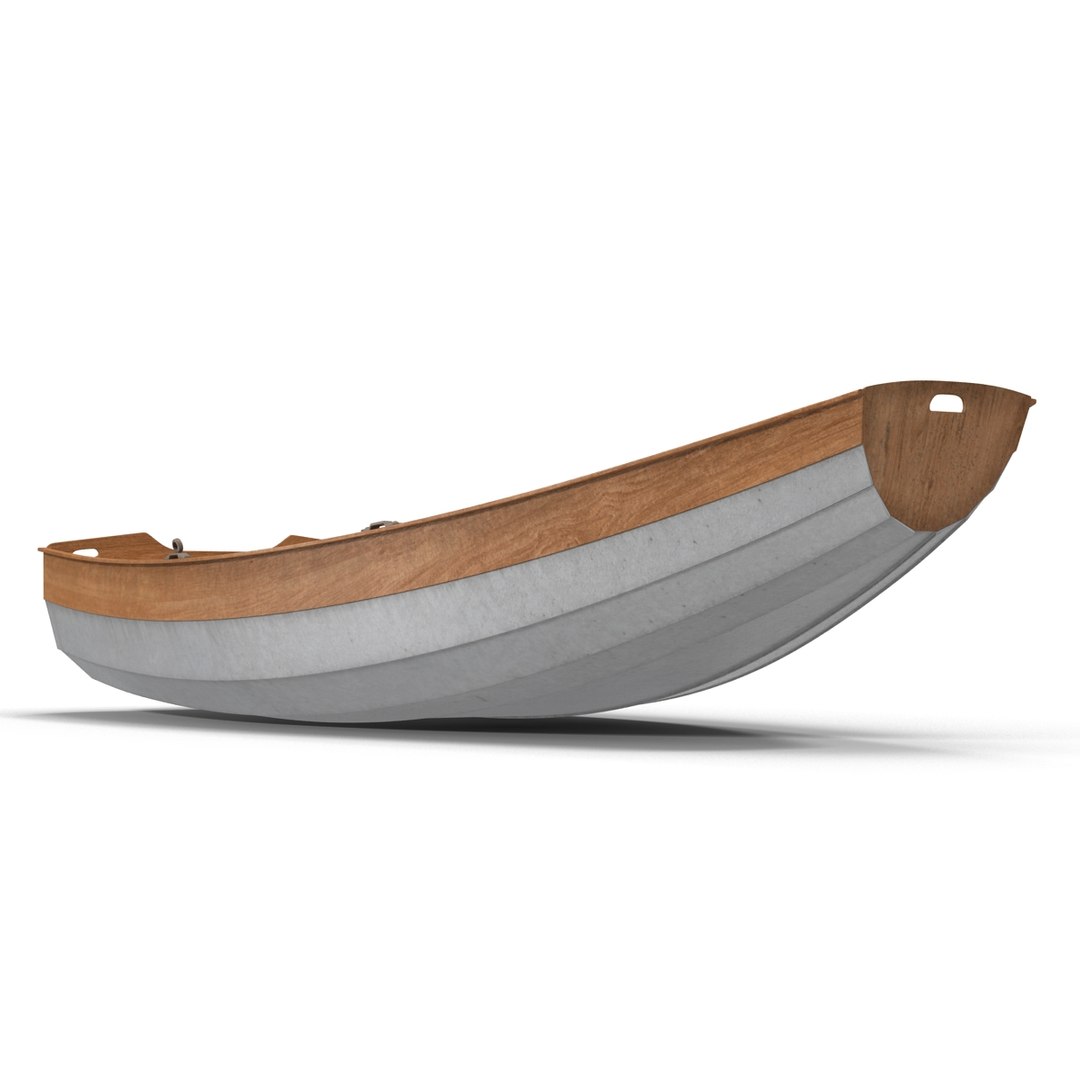 3d Row Boat Modeled Model