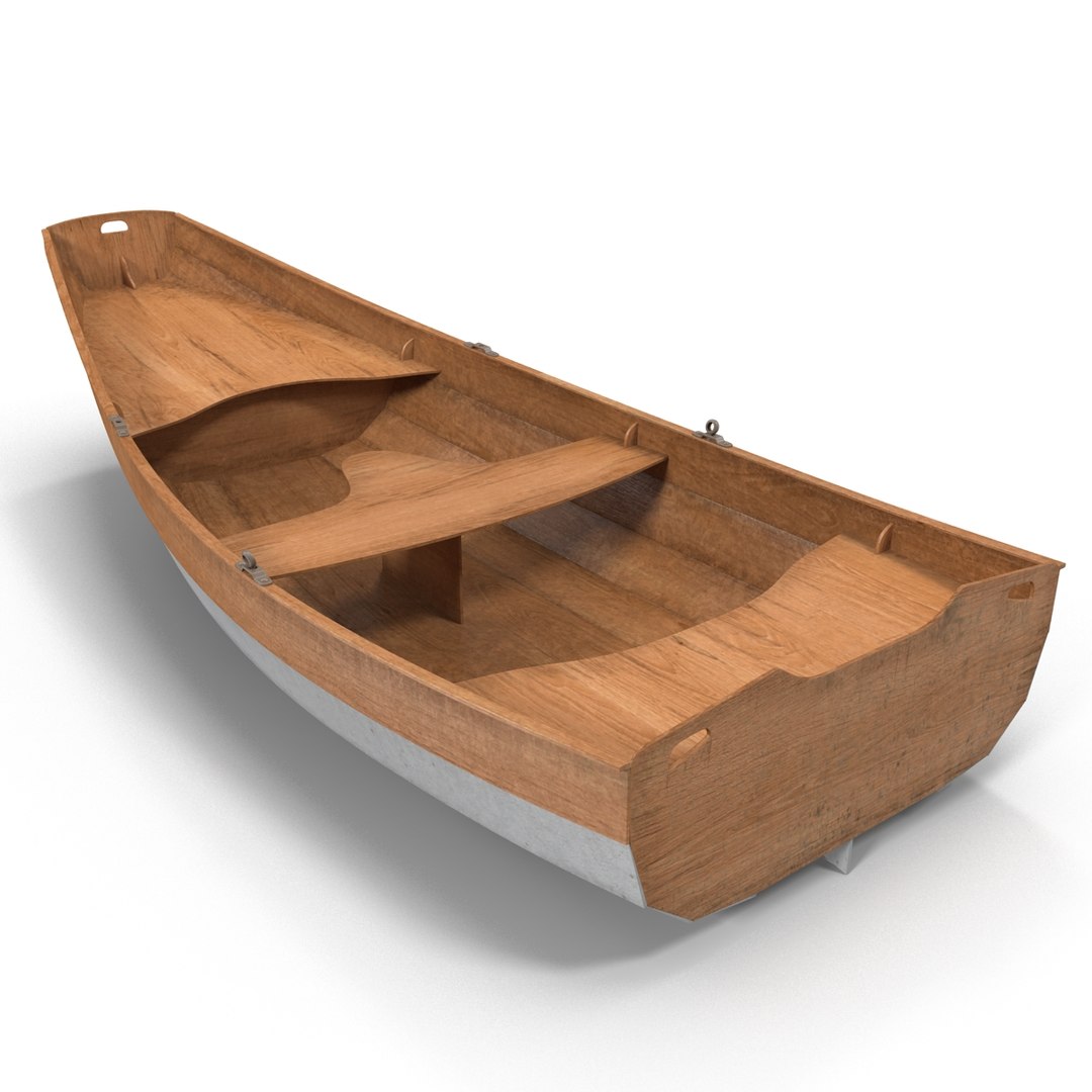 3d Row Boat Modeled Model
