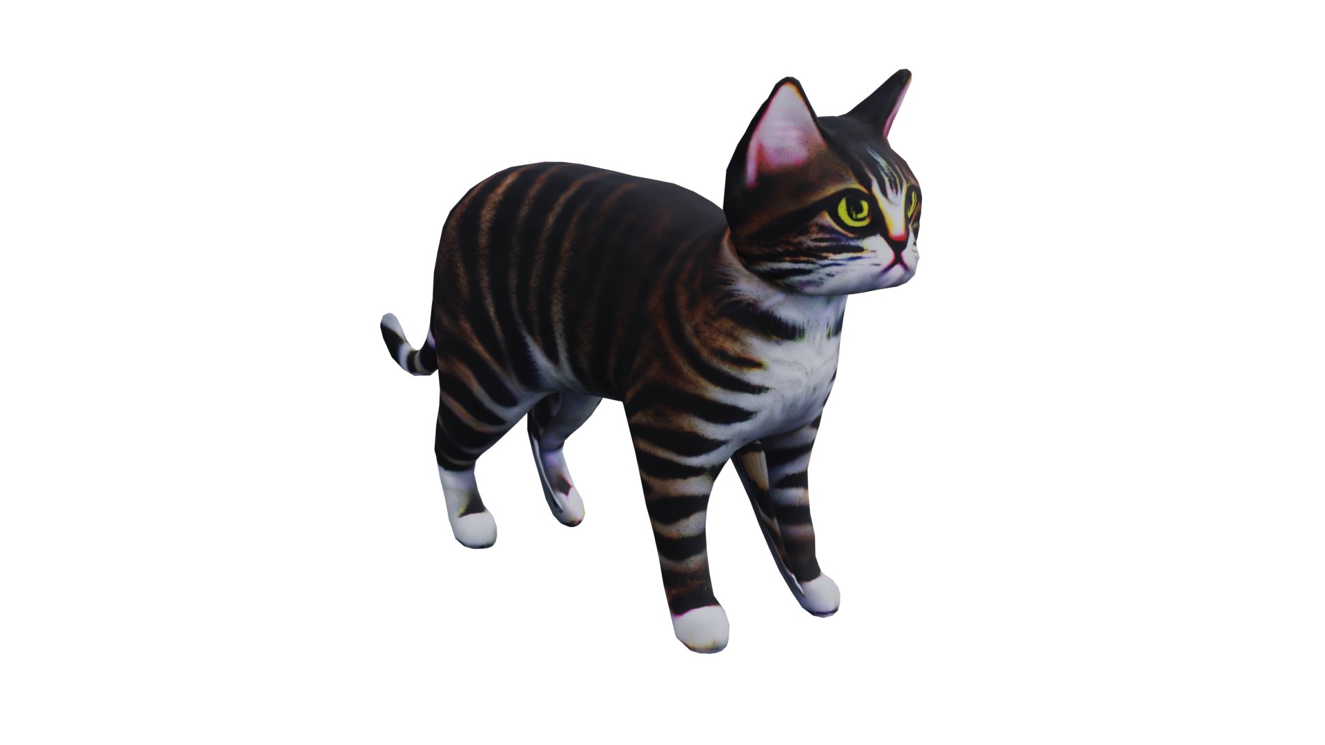 Low-poly Cat 3D Model - TurboSquid 2201012