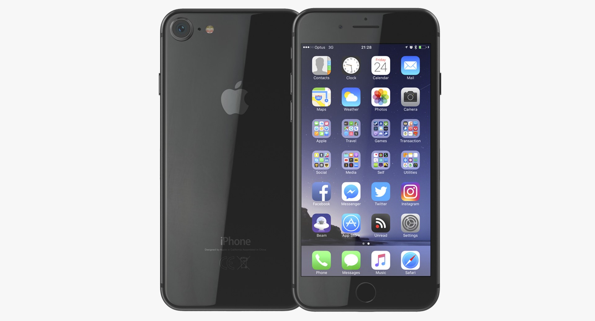 Iphone 8 black model - TurboSquid 1212558