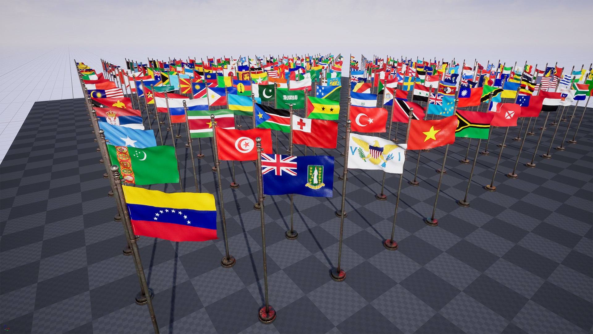 Flags Package 250 Flags 3D Model - TurboSquid 1984000