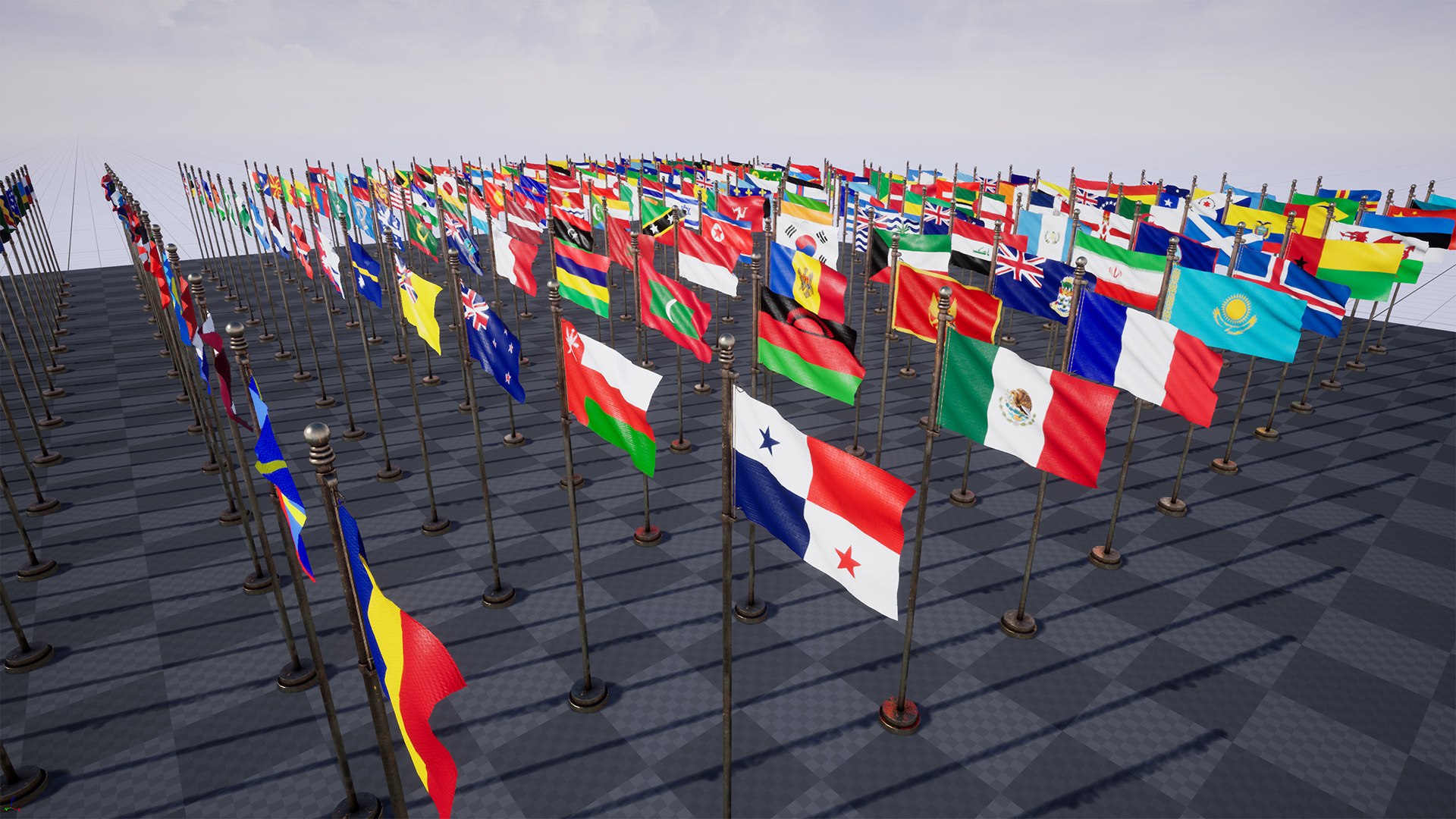 Flags Package 250 Flags 3D Model - TurboSquid 1984000