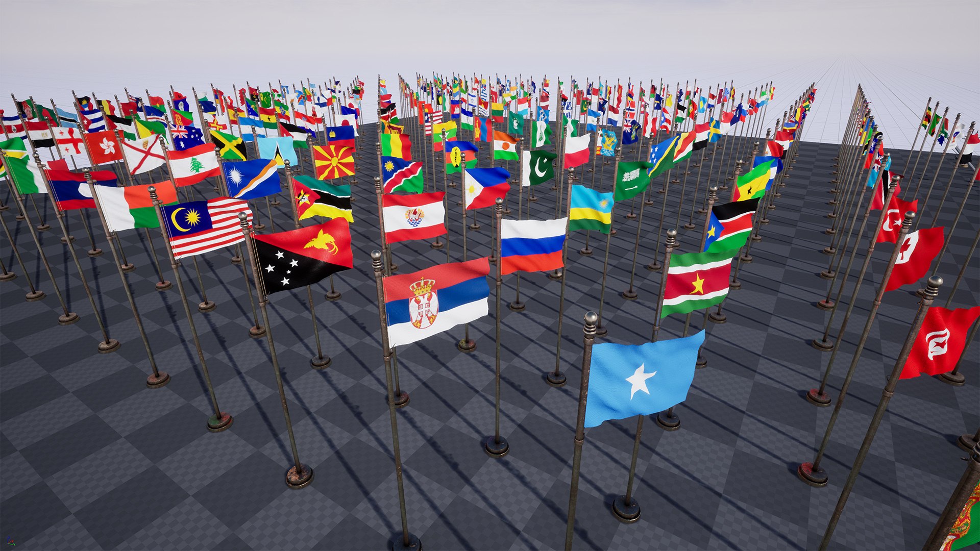 Flags Package 250 Flags 3D Model - TurboSquid 1984000