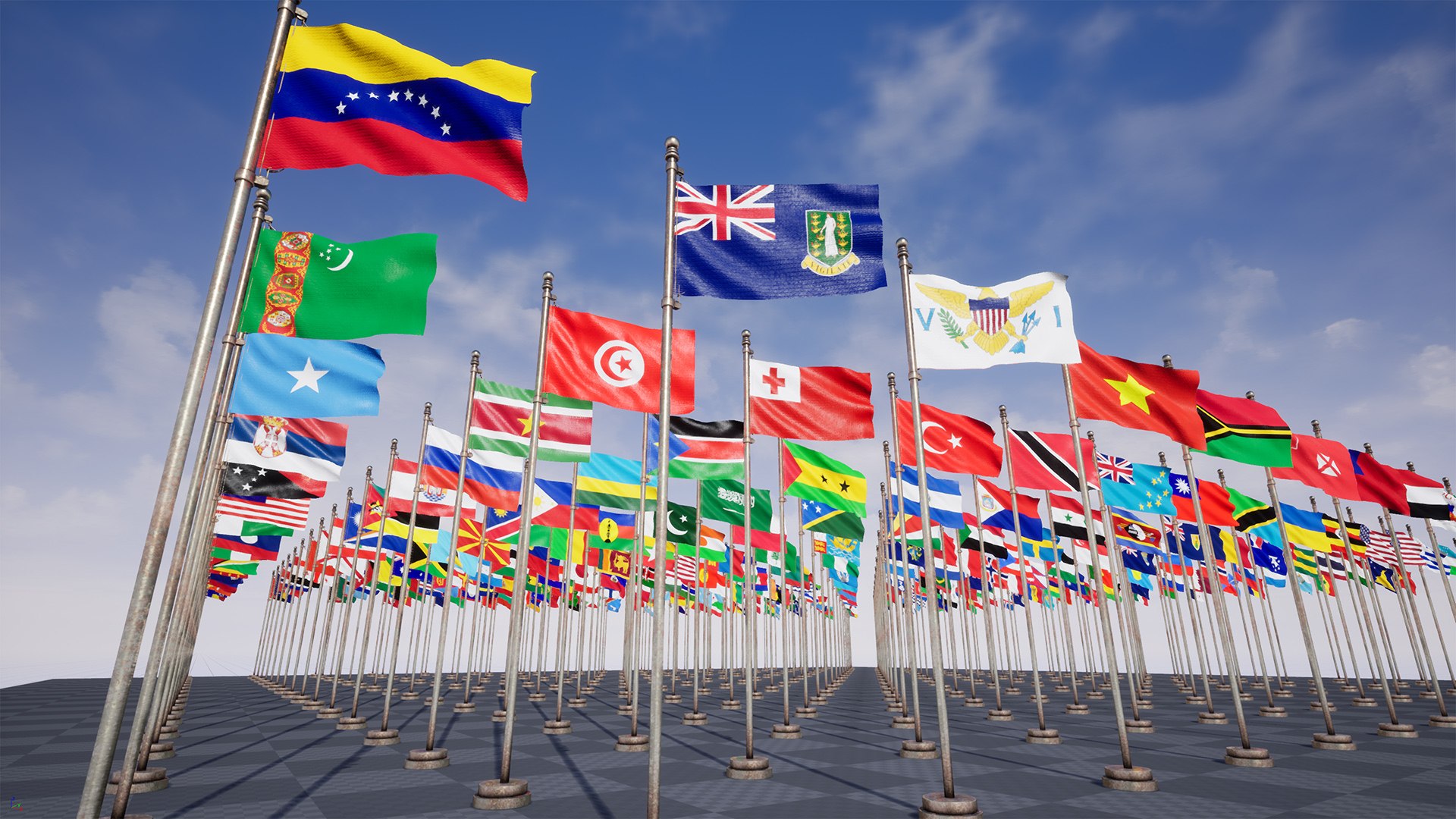 Flags Package 250 Flags 3D Model - TurboSquid 1984000