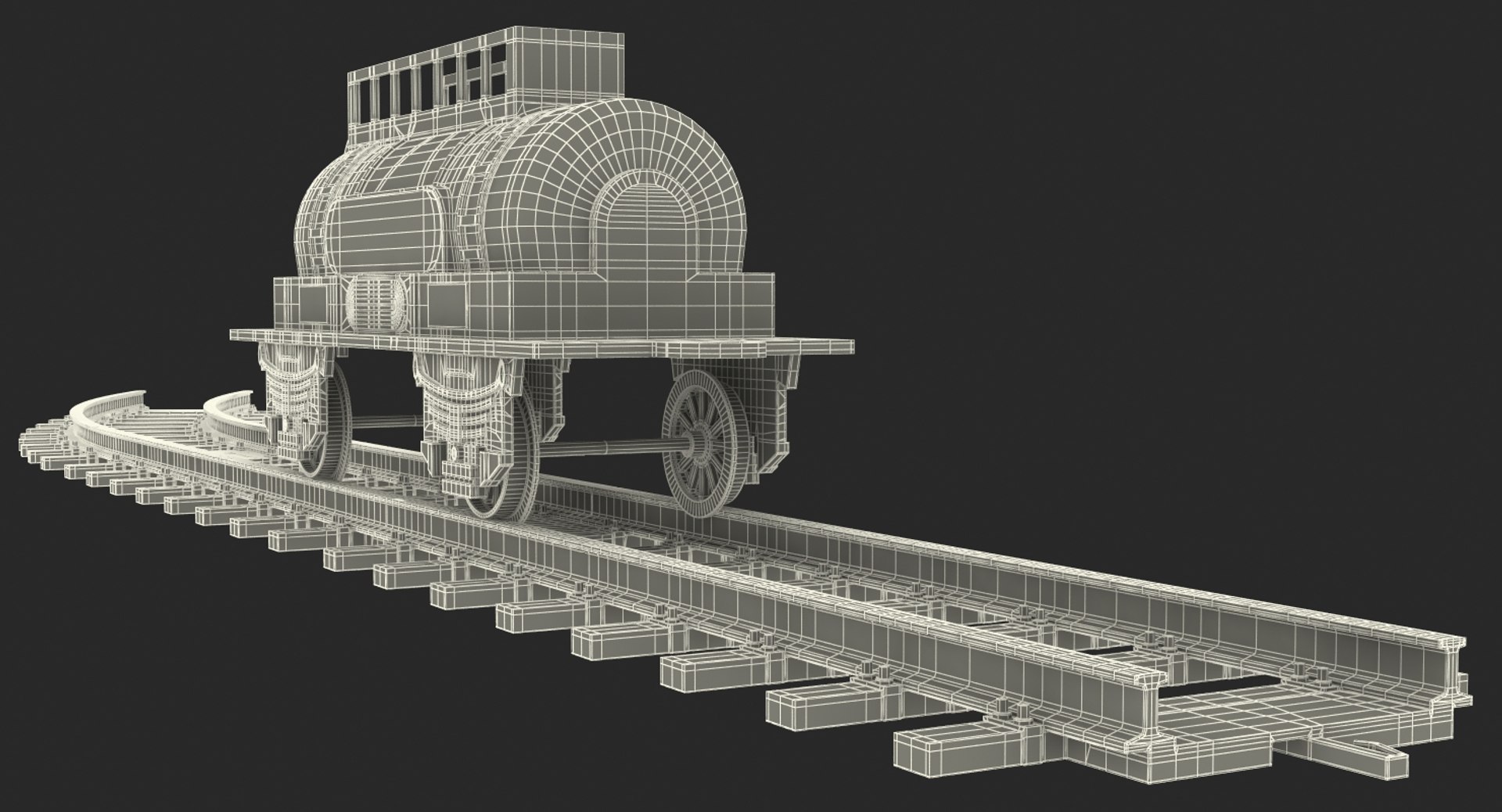 Toy Train Tank Rails 3D Model - TurboSquid 1336121