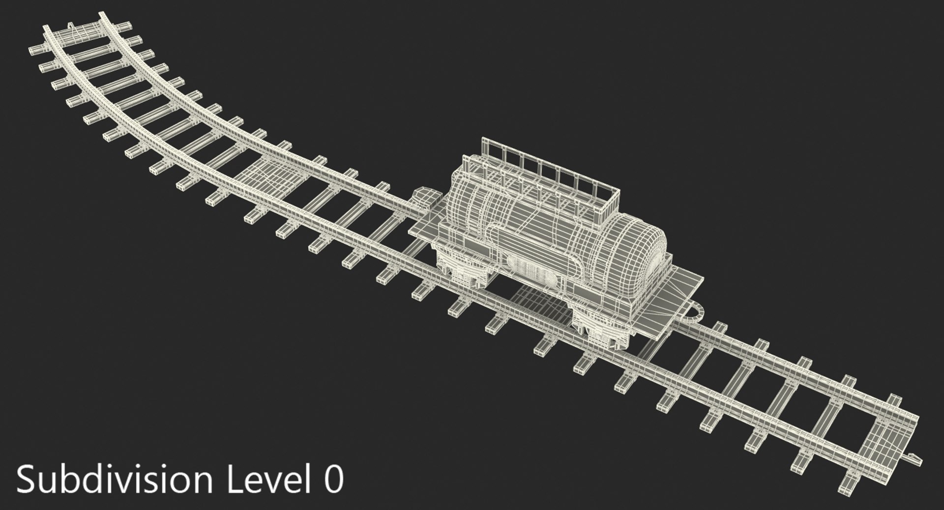 Toy Train Tank Rails 3D Model - TurboSquid 1336121