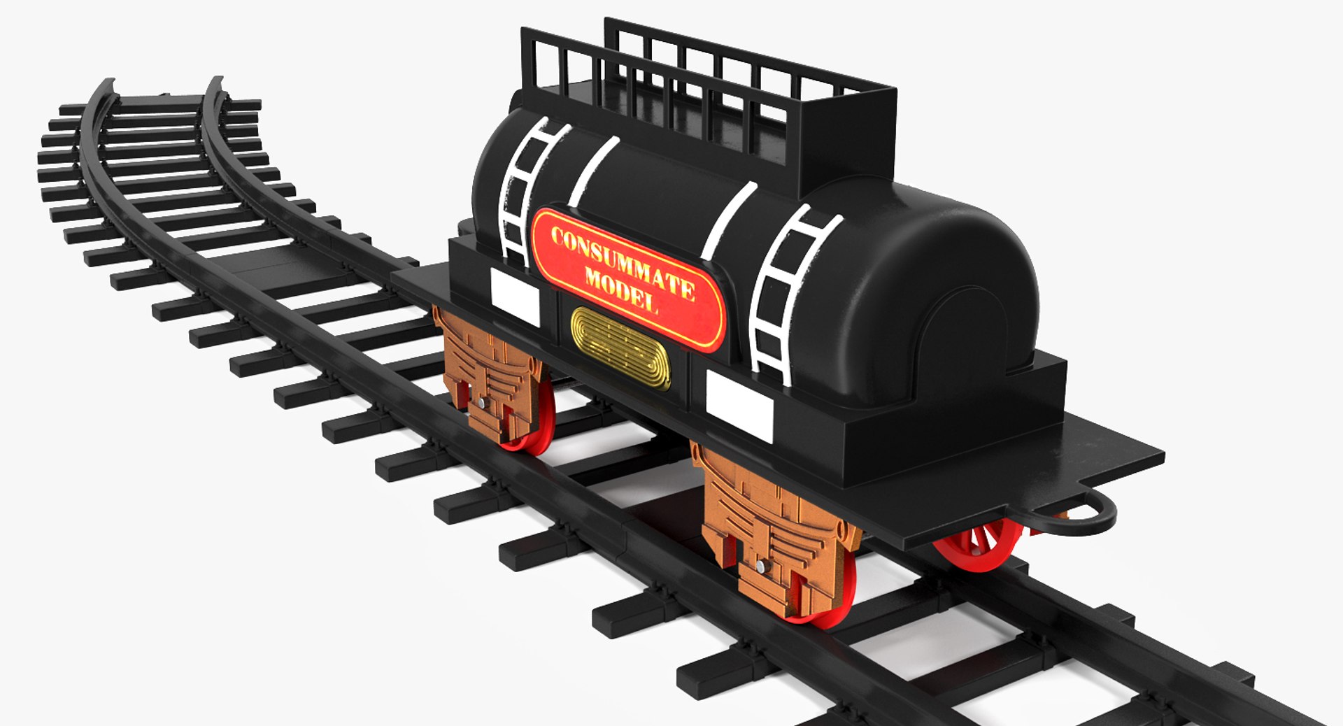 Toy Train Tank Rails 3D Model - TurboSquid 1336121