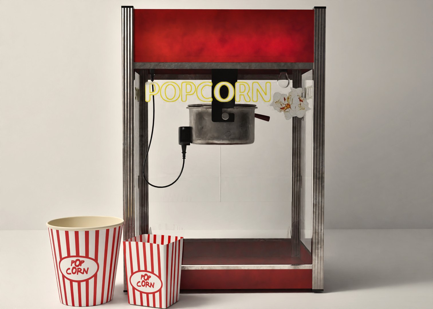 Popcorn Machine 3D Model - TurboSquid 1966882