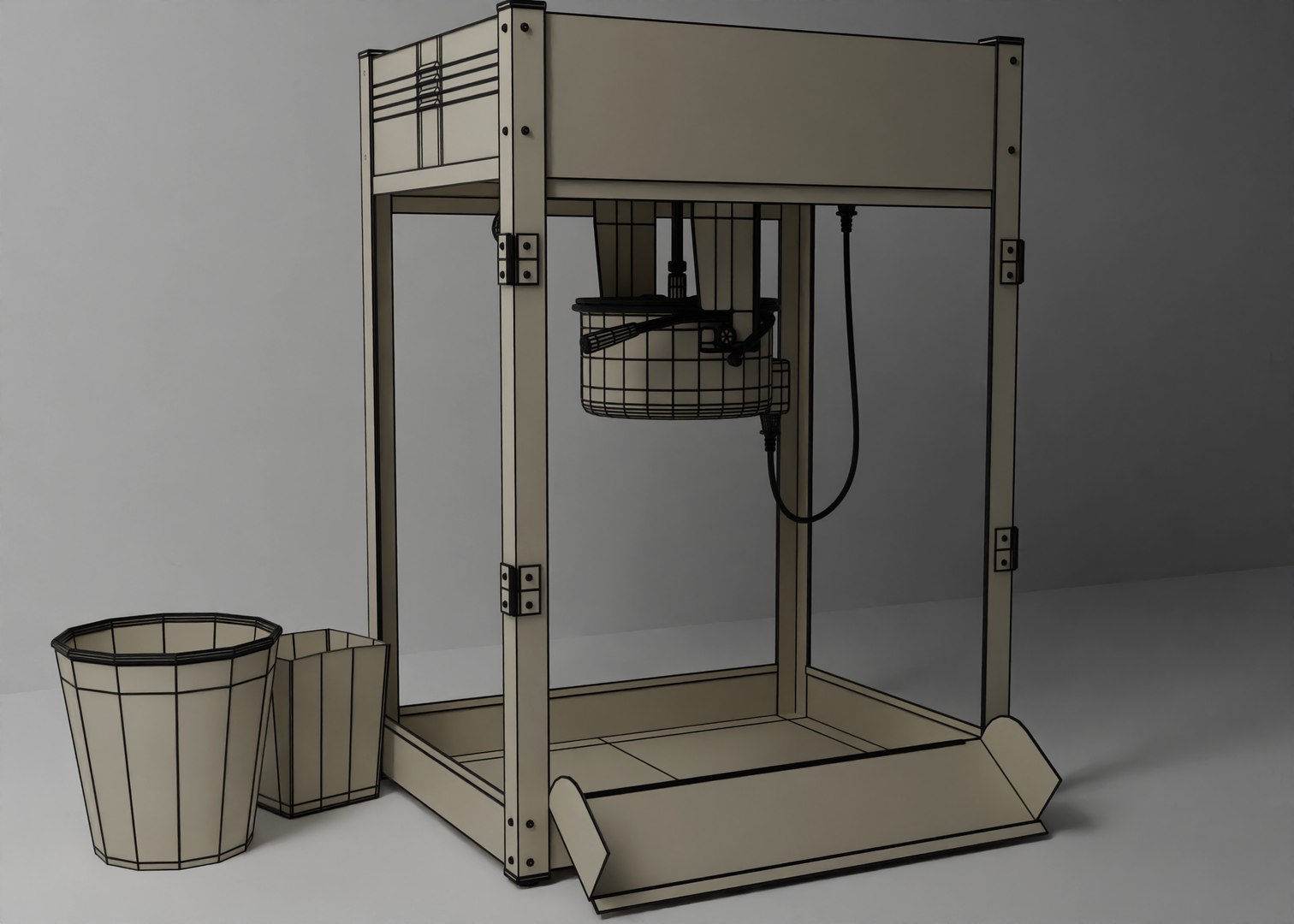 Popcorn Machine 3D Model - TurboSquid 1966882