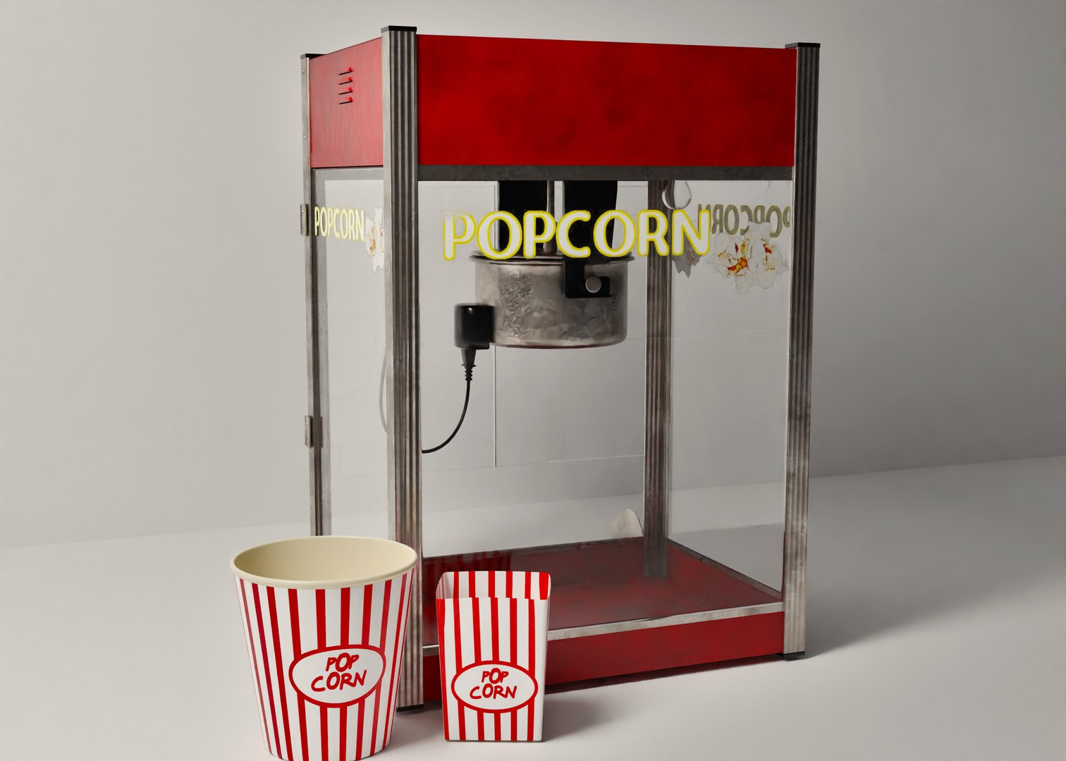 Popcorn Machine 3D Model - TurboSquid 1966882