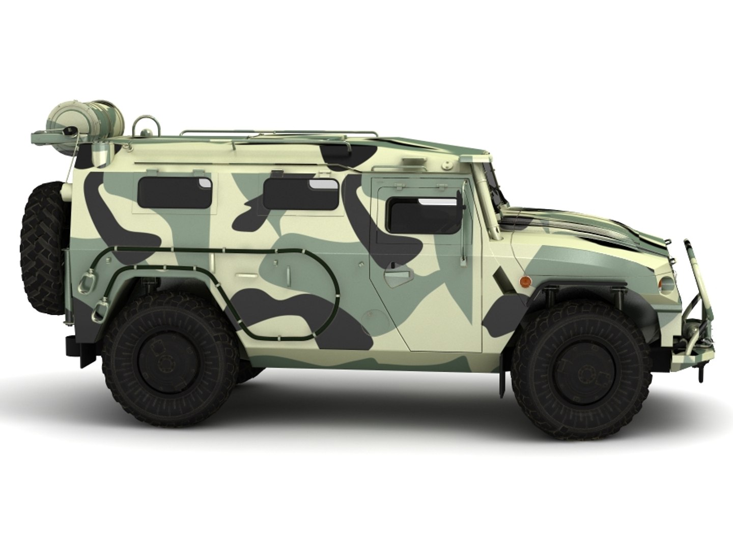 Gaz Tigr 3D Model - TurboSquid 1448946