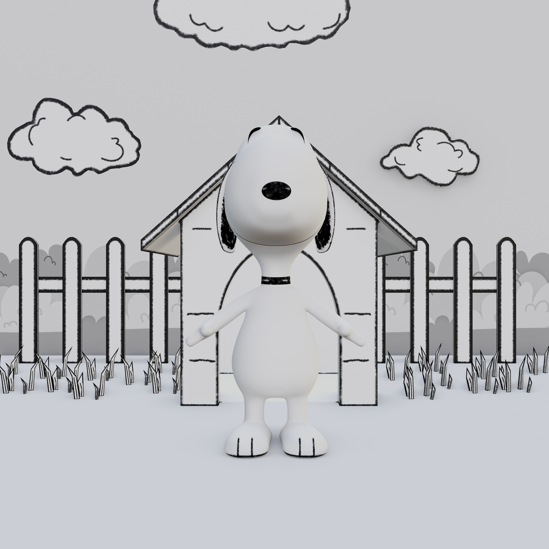 Snoopy Classic Rigged Low-poly 3D Model - TurboSquid 1811298