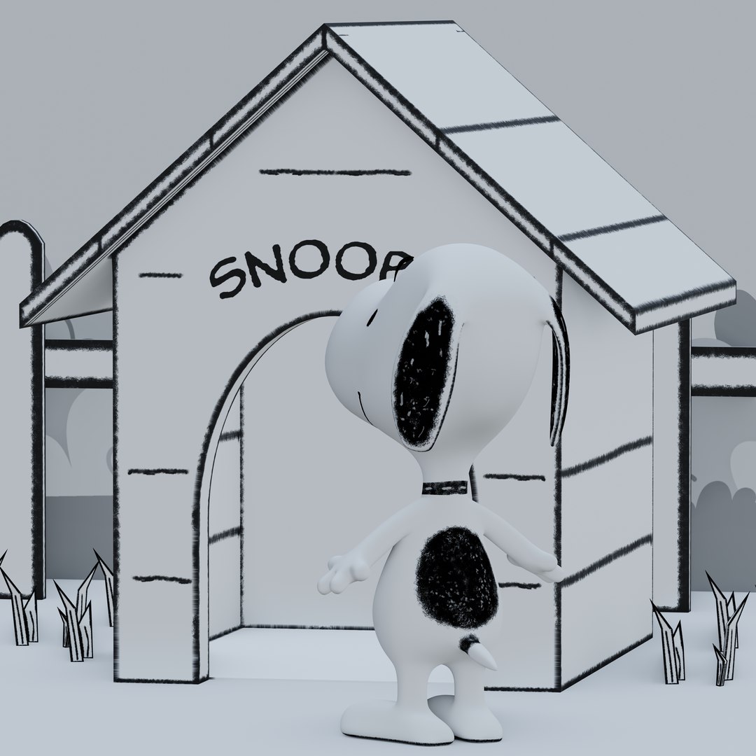 Snoopy Classic Rigged Low-poly 3D Model - TurboSquid 1811298