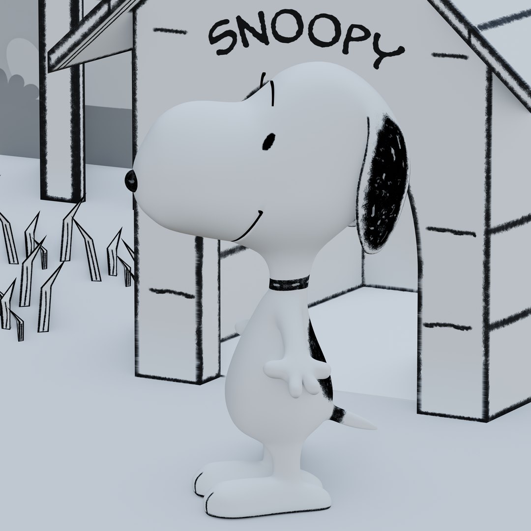 Snoopy Classic Rigged Low-poly 3D Model - TurboSquid 1811298