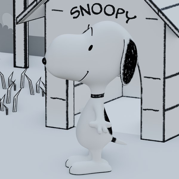 Snoopy Classic Rigged Low-poly 3D model - TurboSquid 1811298