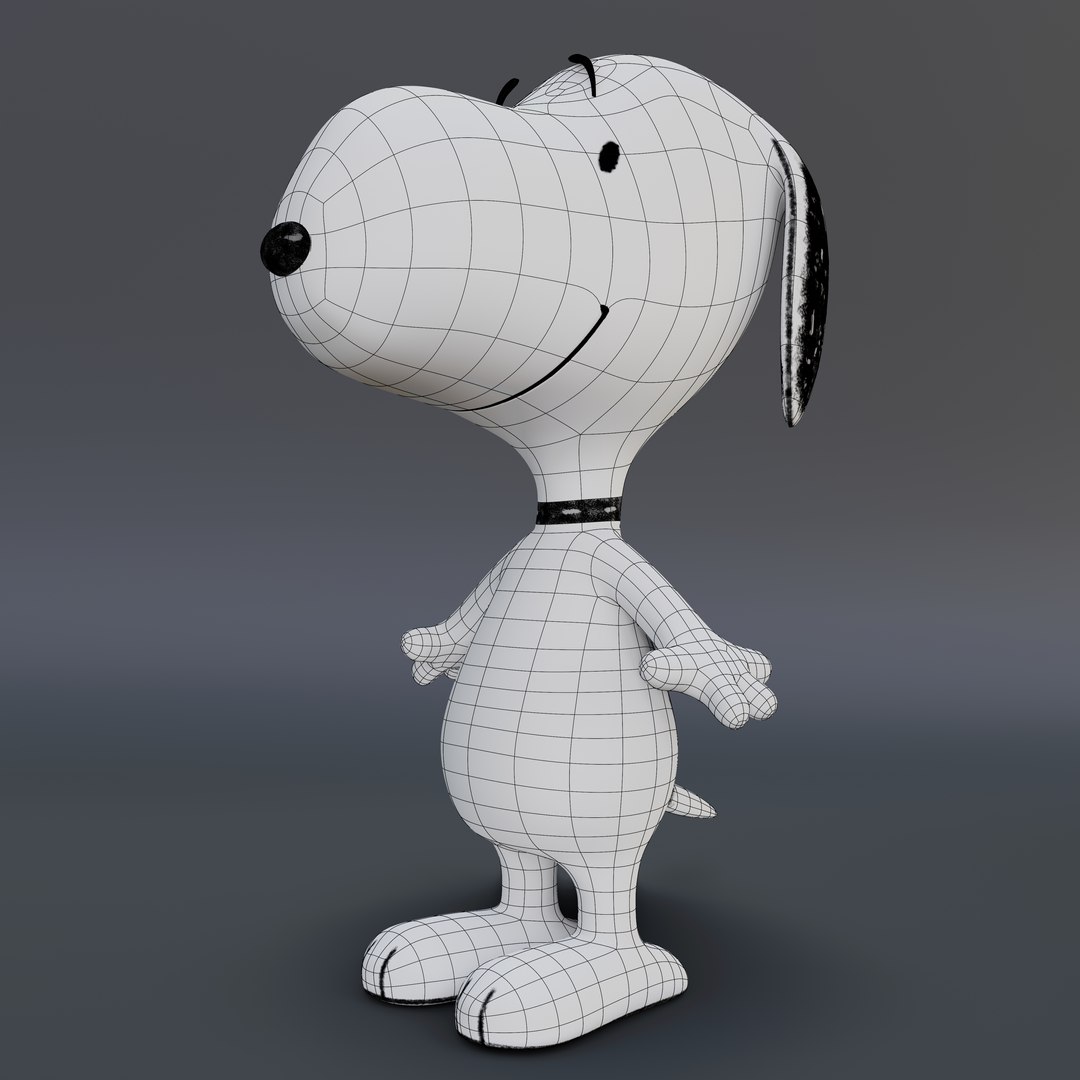 Snoopy Classic Rigged Low-poly 3D Model - TurboSquid 1811298
