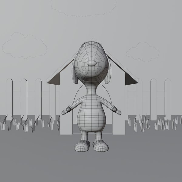 modelo 3d Modelo 3D Snoopy Classic Rigged Low-poly - TurboSquid 1811298